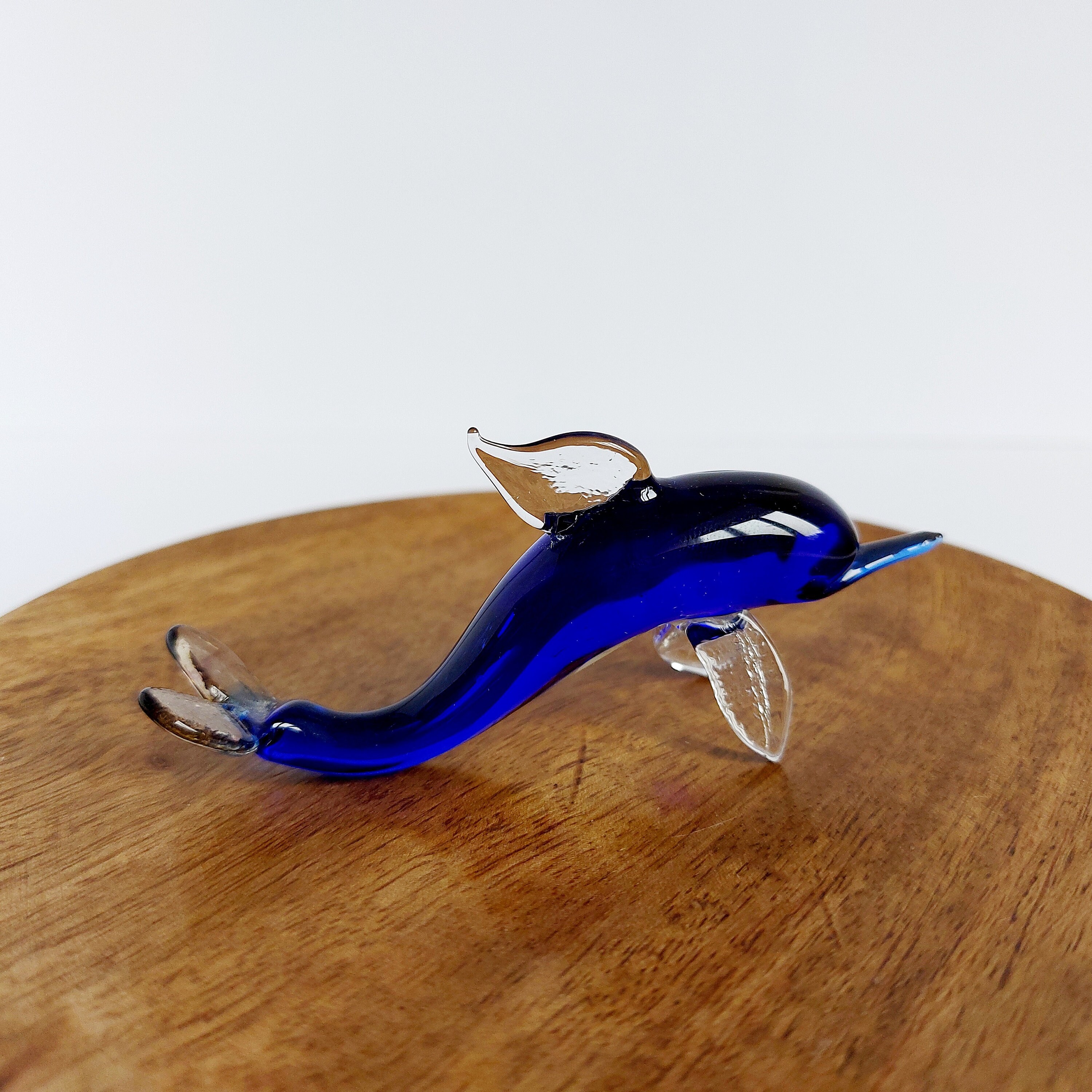 Dolphin Glass Figurine Murano Glass Dolphin Dolphin Glass - Etsy