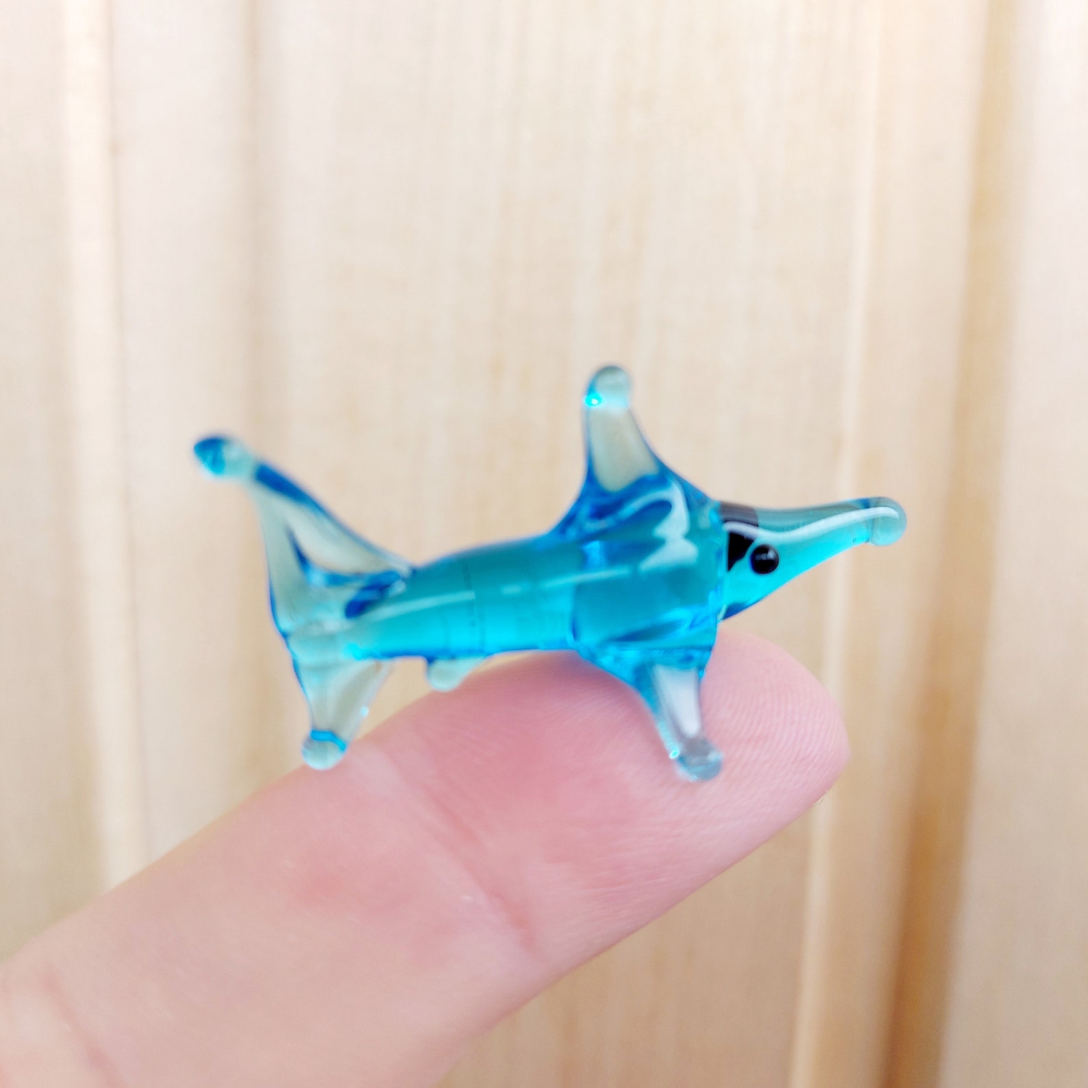 Miniature Glass Figurines Tiny Glass Shark Murano Glass - Etsy