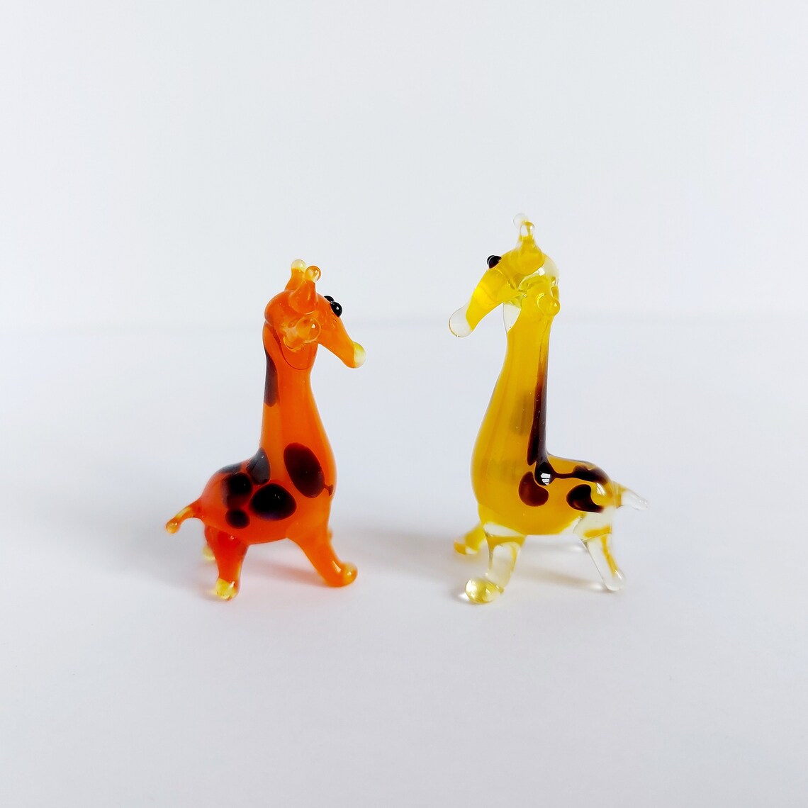 Miniature Glass Figurines Miniature Glass Giraffe Murano - Etsy