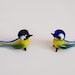 Miniature Glass Bird Figurines, Miniscule Glass Animals, Murano Glass ...