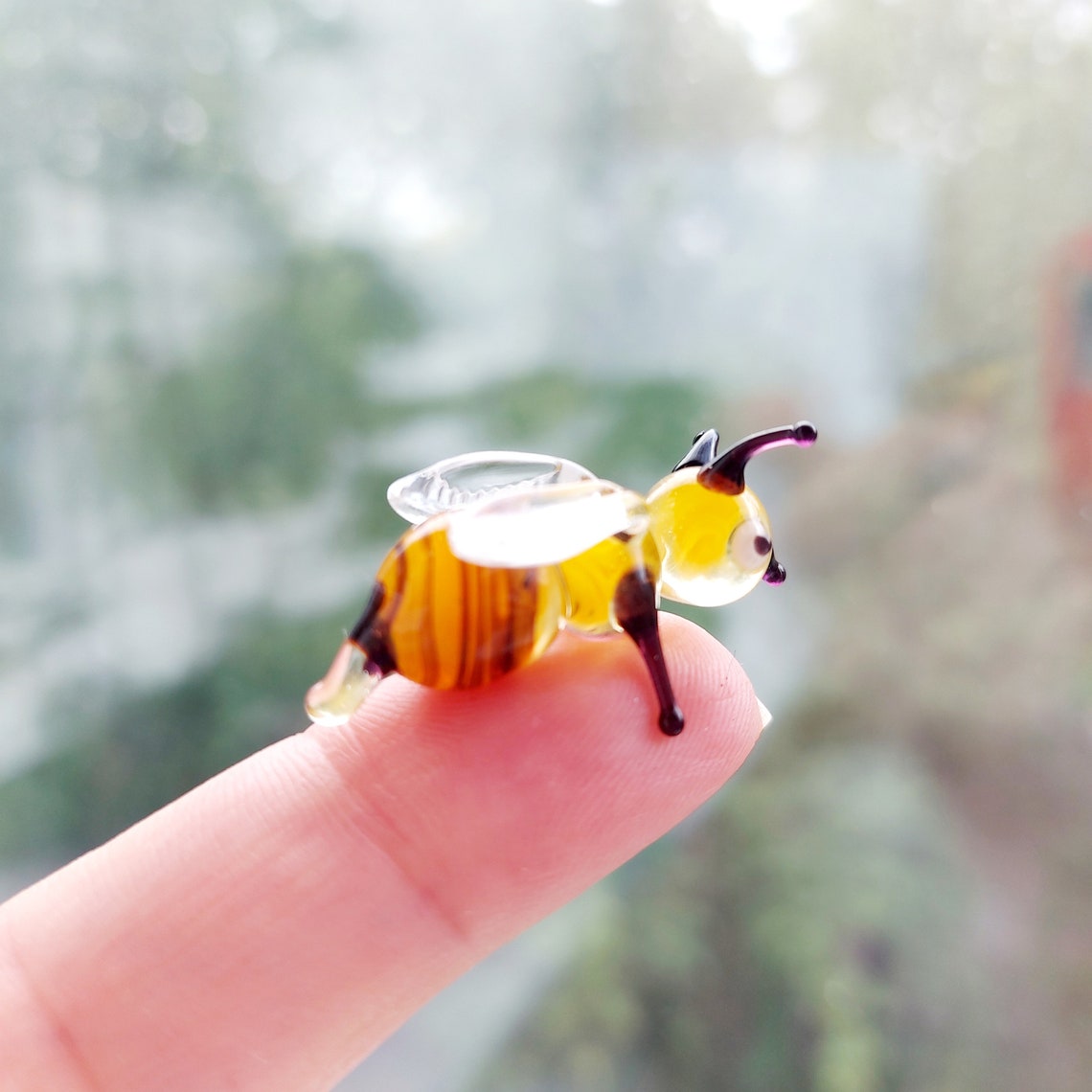 True Size Honey Bee Mini Glass Insects Murano Glass Honey - Etsy