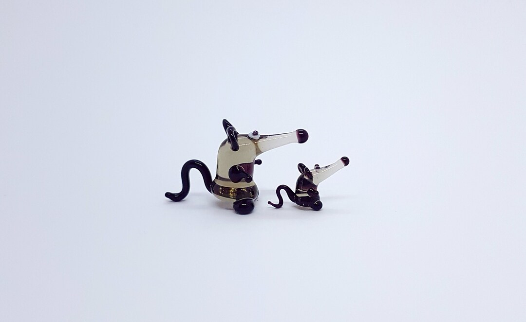 Miniature Murano Glass Rat: Collectible Dollhouse Figurine - Etsy