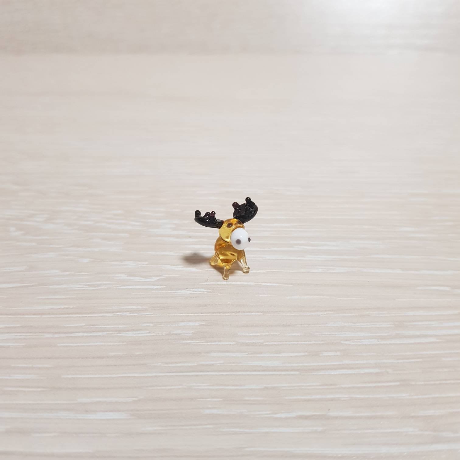 Micro Glass Figurines Tiny Glass Moose Murano Glass Moose | Etsy