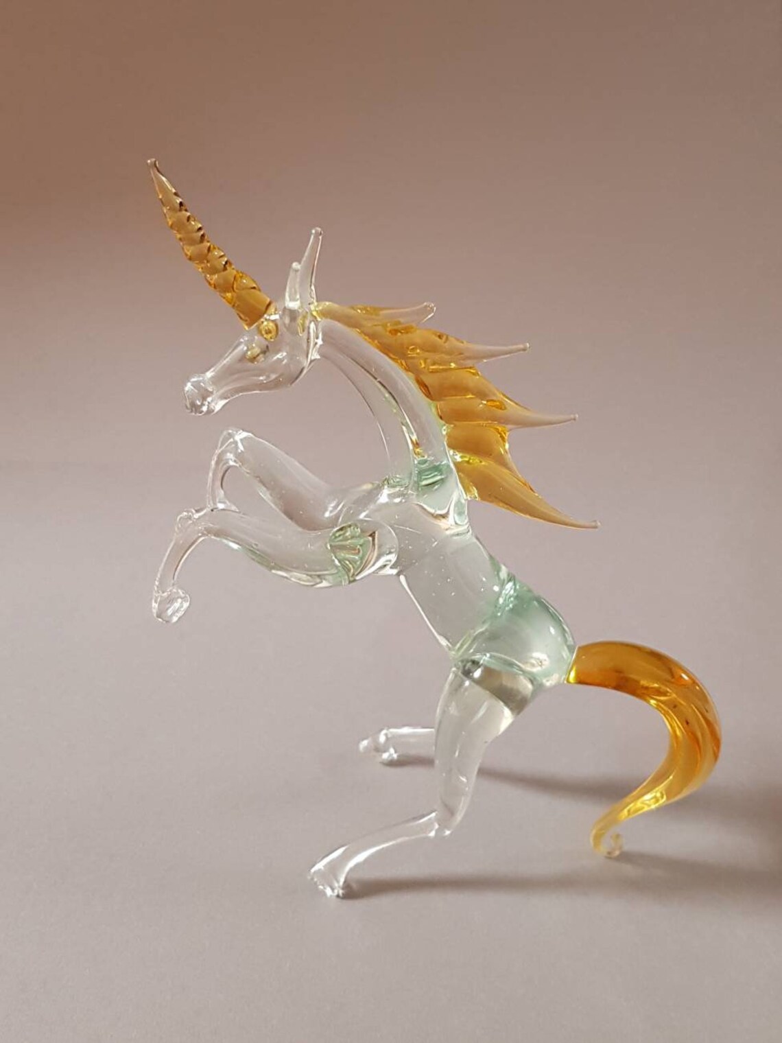 Unicorn Glass Figurine Collectable Unicorn Figurine Art - Etsy
