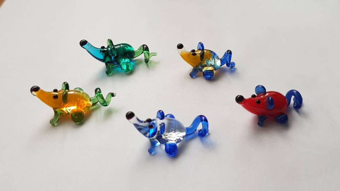 Miniature Murano Glass Rat Figurine: Dollhouse Collectible - Etsy