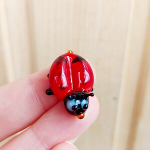 Mini Ladybug, Miniscule Glass Insects, Murano Glass Ladybug ...