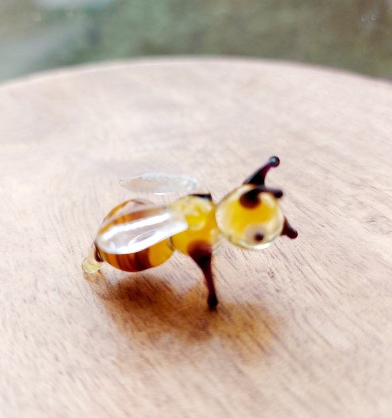 True Size Honey Bee, Mini Glass Insects, Murano Glass Honey Bee ...
