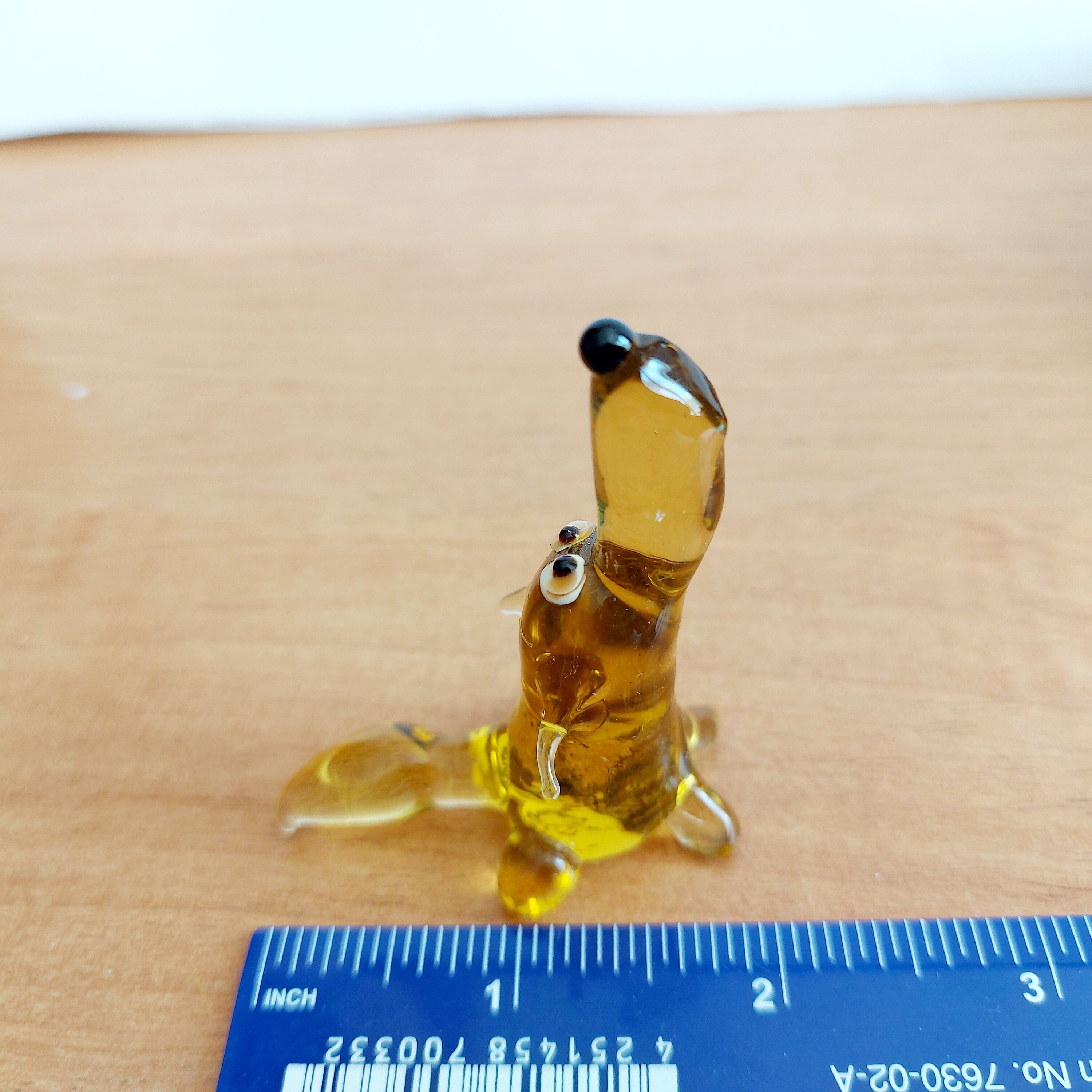 Wolf Glass Figurines Miniature Glass Wolf Hand Blown Glass - Etsy