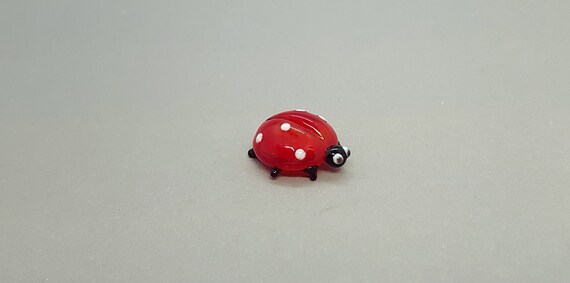 Glass Ladybug Miniscule Glass Insects Murano Glass Ladybug - Etsy
