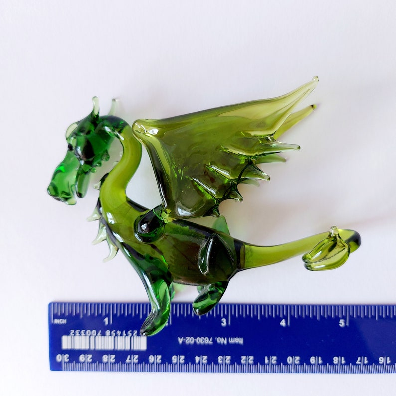 Dragon Glass Figurine Glass Fairy Dragon Murano Glass | Etsy