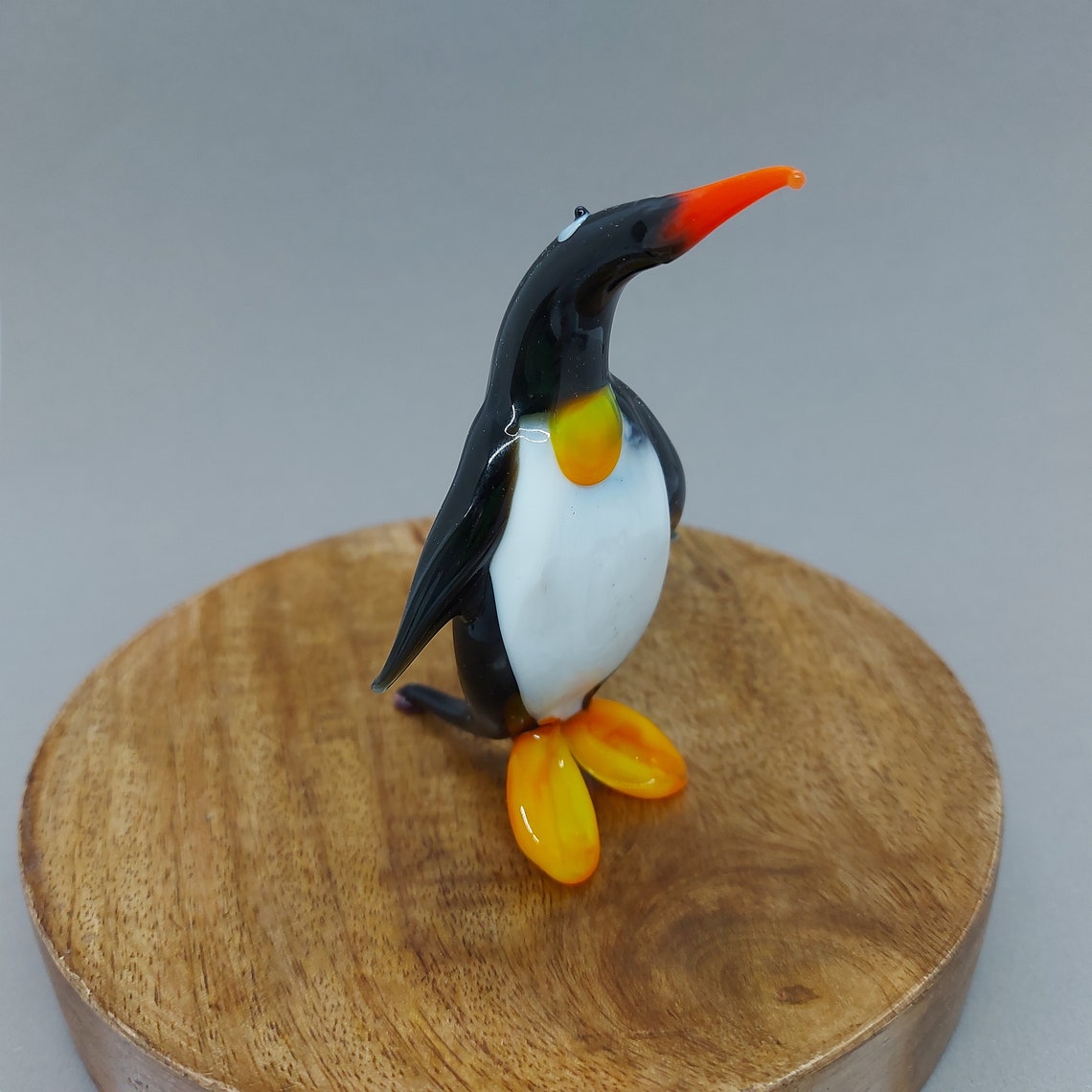 Penguin Glass Figurine Hand Blown Glass Penguin Bird Hand | Etsy