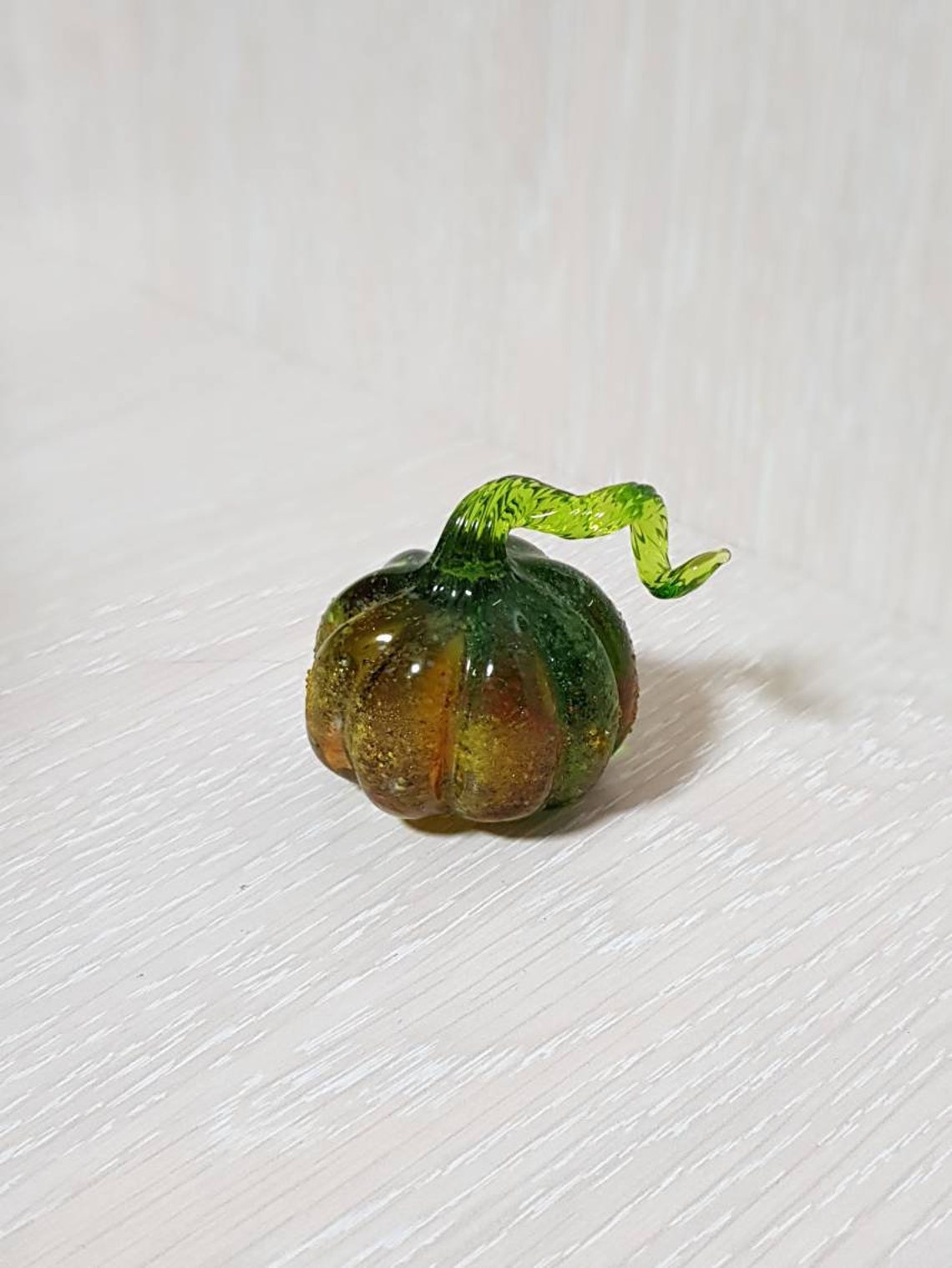 Glass Pumpkin Figurine Pumpkin Figurine for Halloween Murano - Etsy