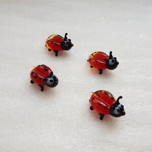 Mini Ladybug, Miniscule Glass Insects, Murano Glass Ladybug ...