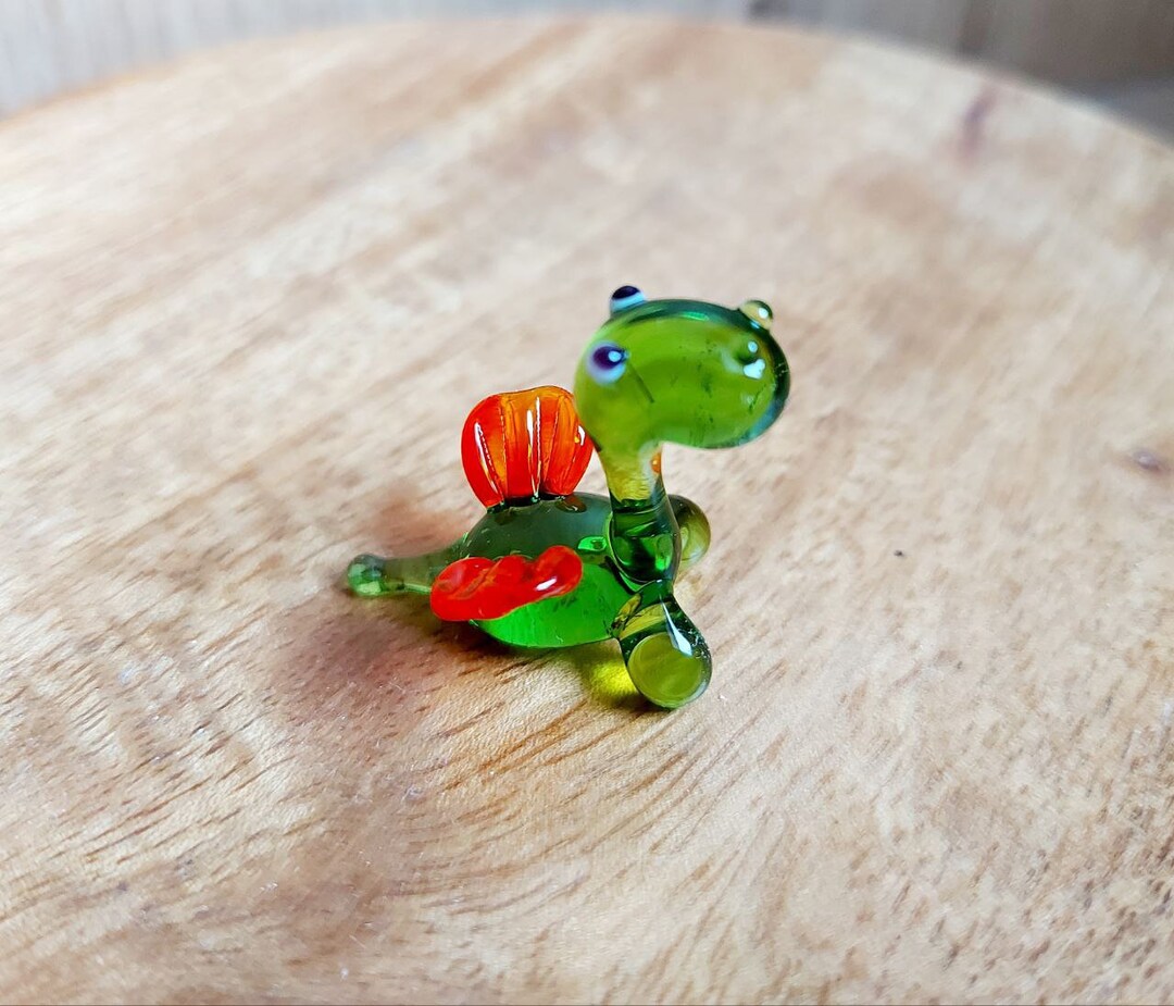 Miniature Glass Fairy Dragon: Handmade Murano Figurine - Etsy