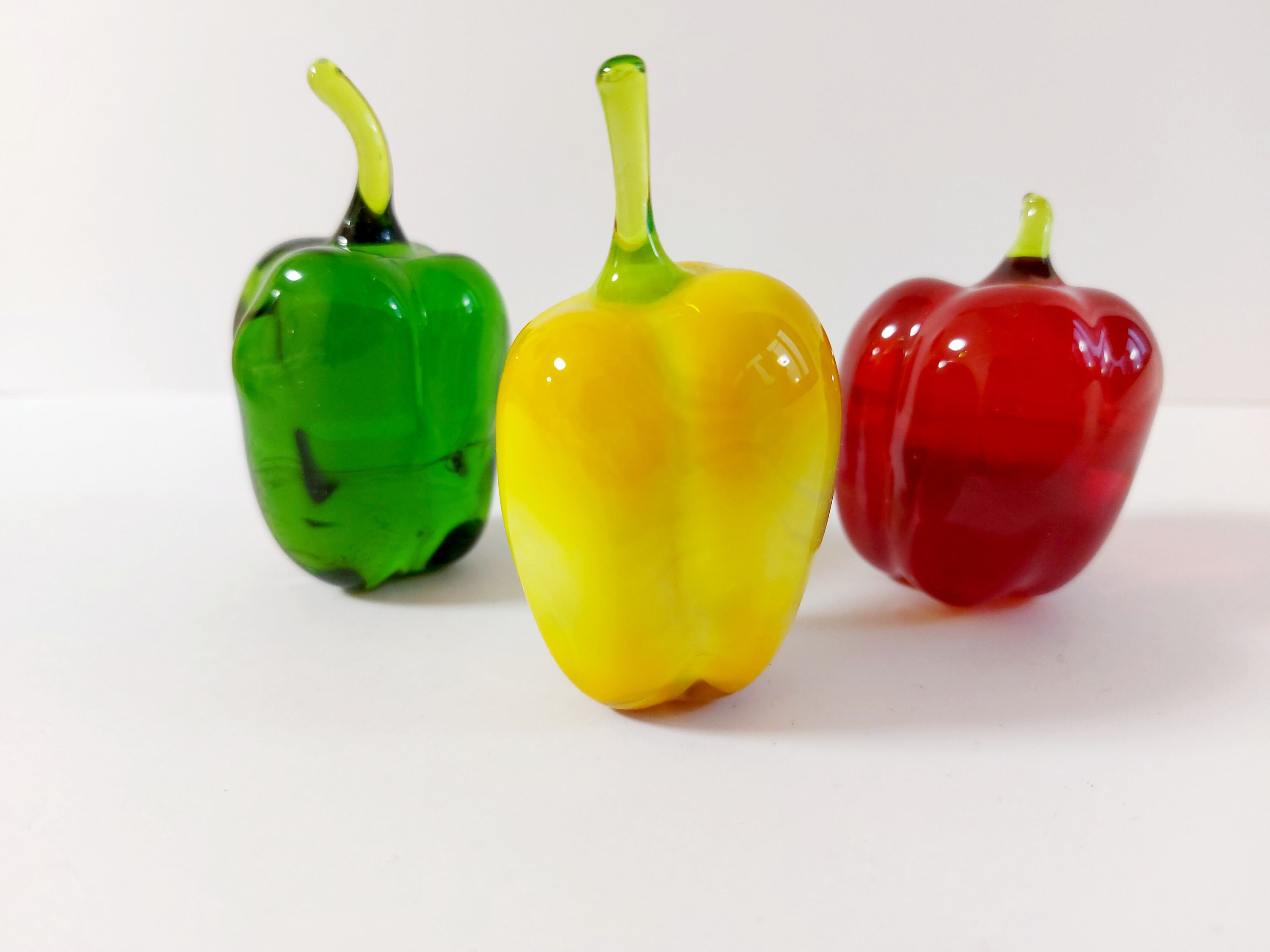 Murano Glass Bell Pepper Figurine: Kitchen Decor, Handmade Vegetable - Etsy
