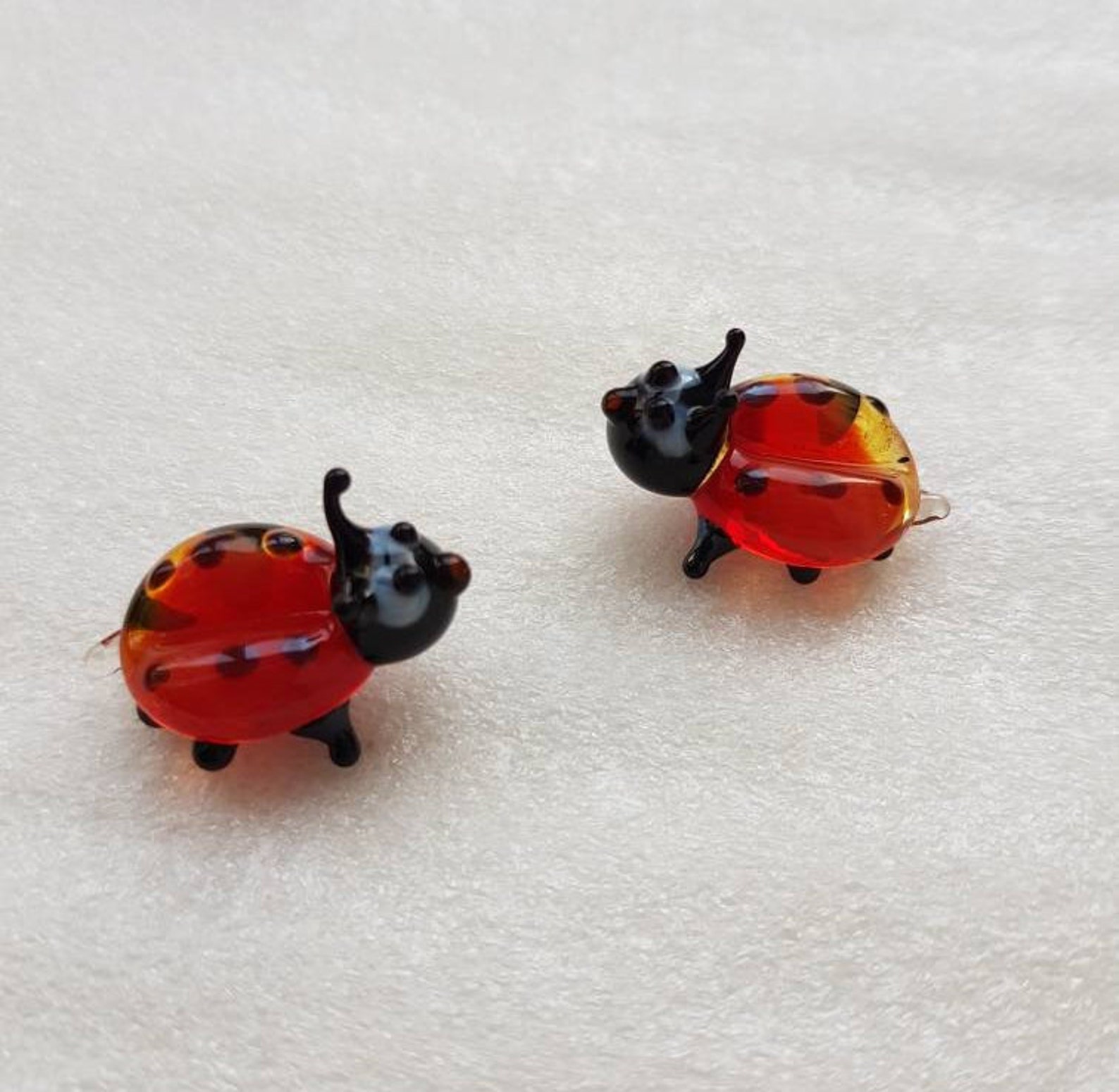 Mini Ladybug Miniscule Glass Insects Murano Glass Ladybug | Etsy
