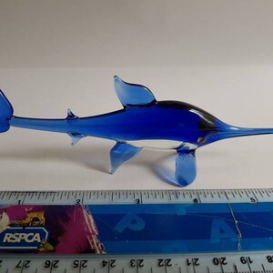 Marlin Fish Glass Figurine Hand Blown Glass Marlin Marlin | Etsy