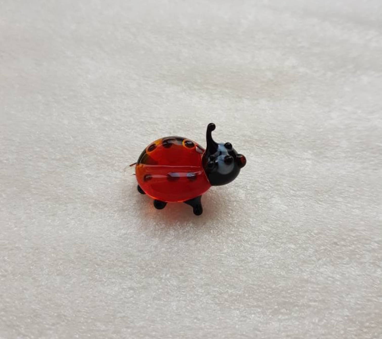 Mini Ladybug Miniscule Glass Insects Murano Glass Ladybug | Etsy