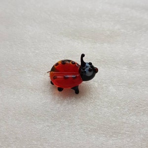 Mini Ladybug, Miniscule Glass Insects, Murano Glass Ladybug ...