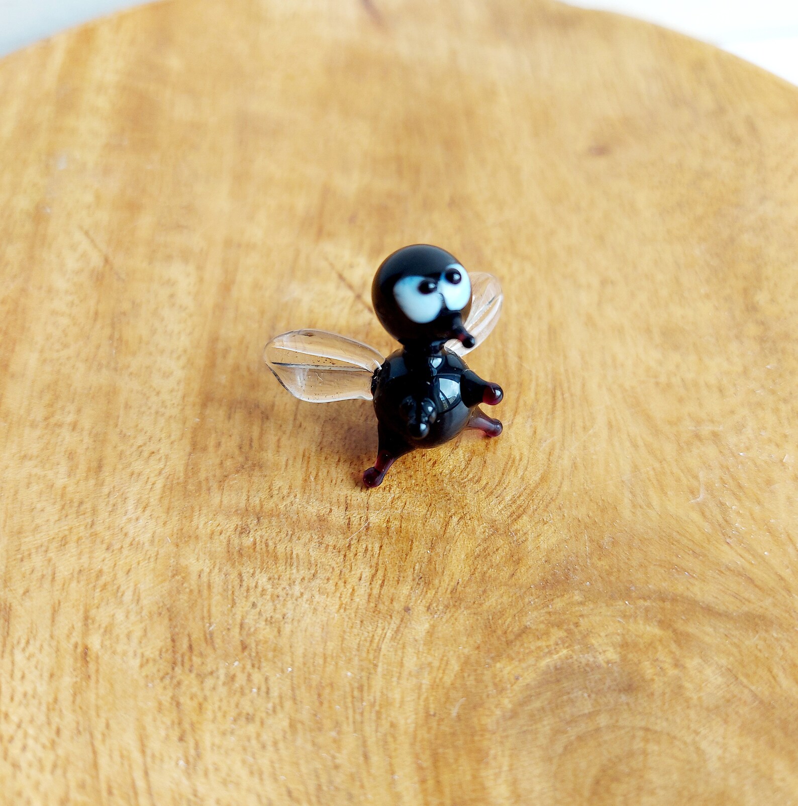 Miniature Murano Glass Fly Figurine: Handmade Dollhouse Collectible - Etsy