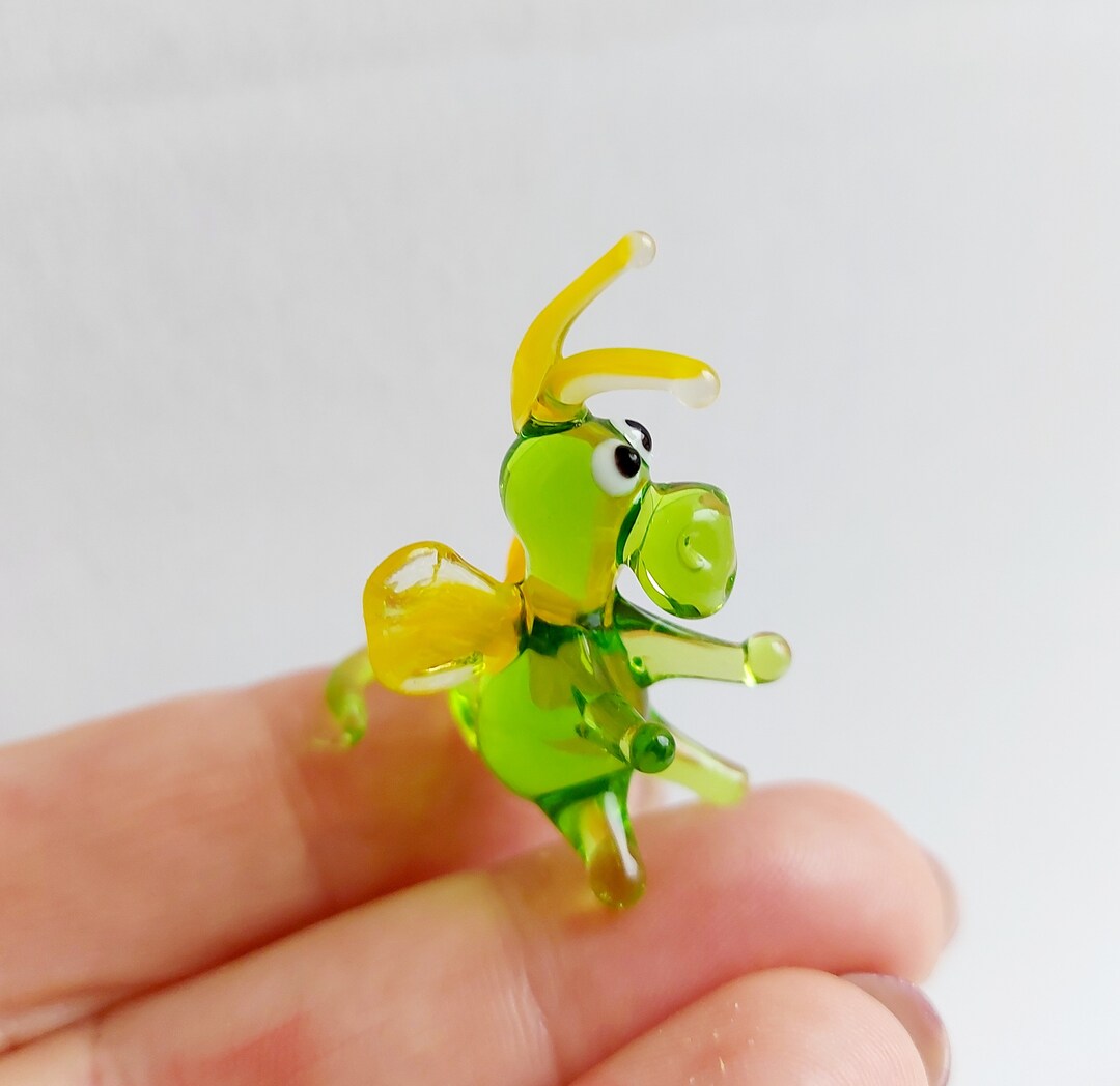 Miniature Glass Fairy Dragon: Handmade Murano Figurine - Etsy
