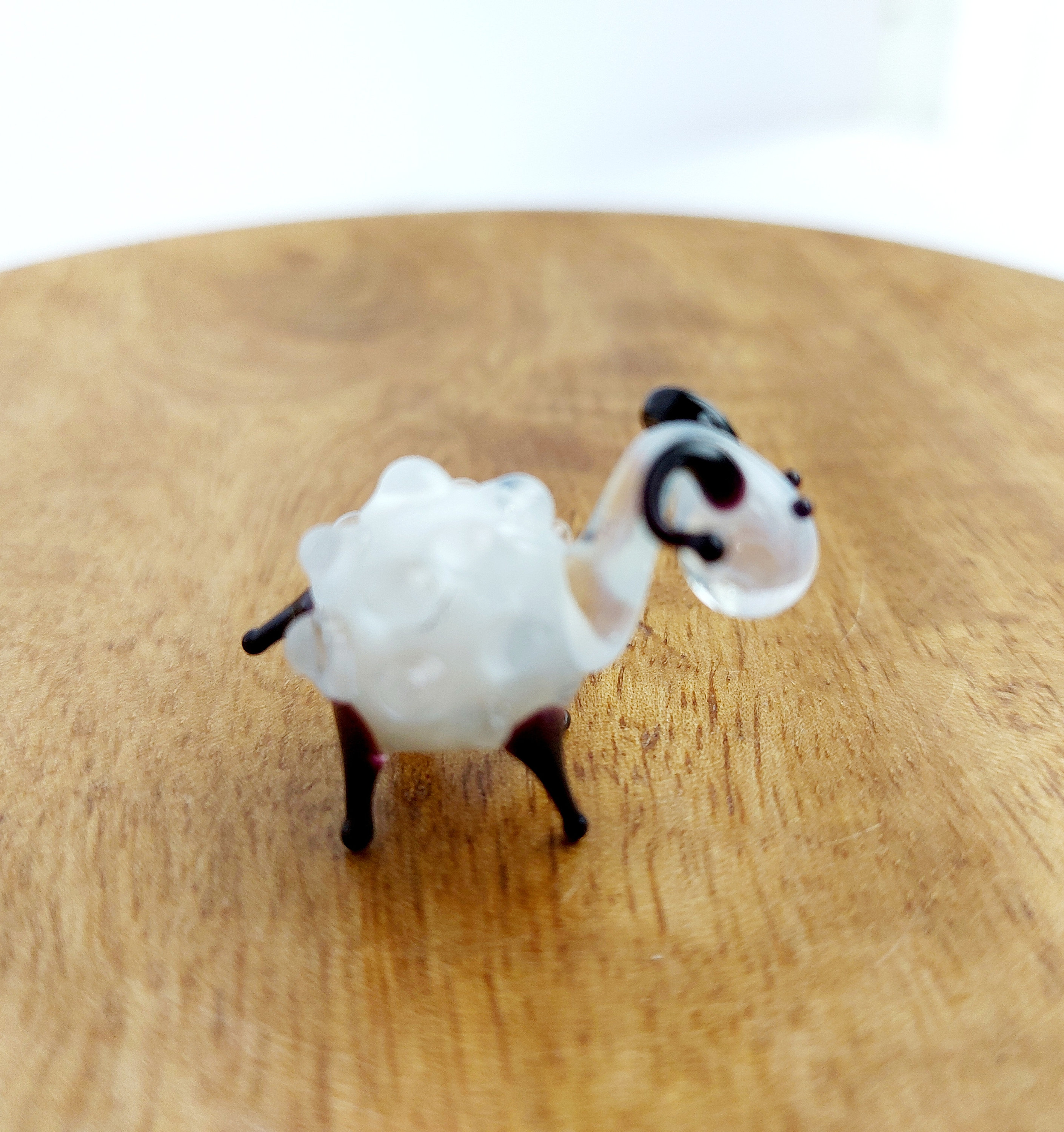 Micro Murano Glass Sheep in White, Black or Brown: Handmade Dollhouse ...