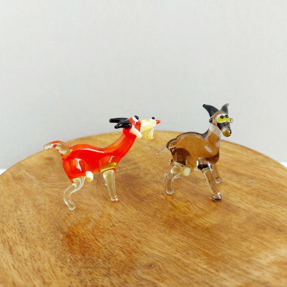Small Glass Goat Murano Glass Goat Collectible Glass Goat | Etsy