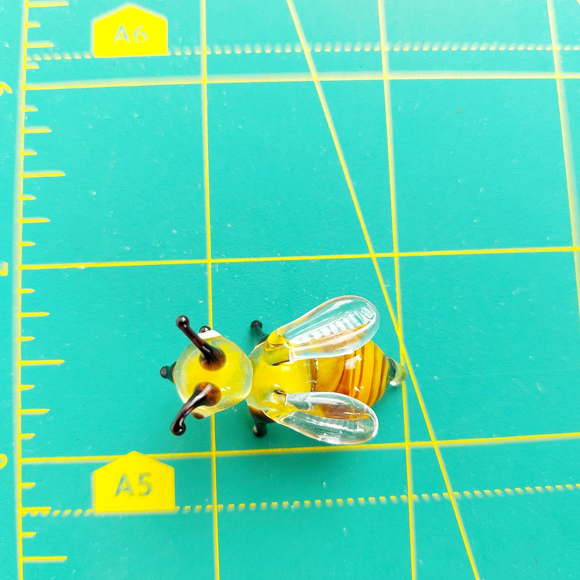 True Size Honey Bee Mini Glass Insects Murano Glass Honey - Etsy