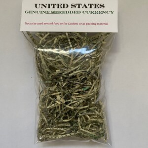 Shredded Cash Money U.S. Currency 200 Authentic Federal - Etsy