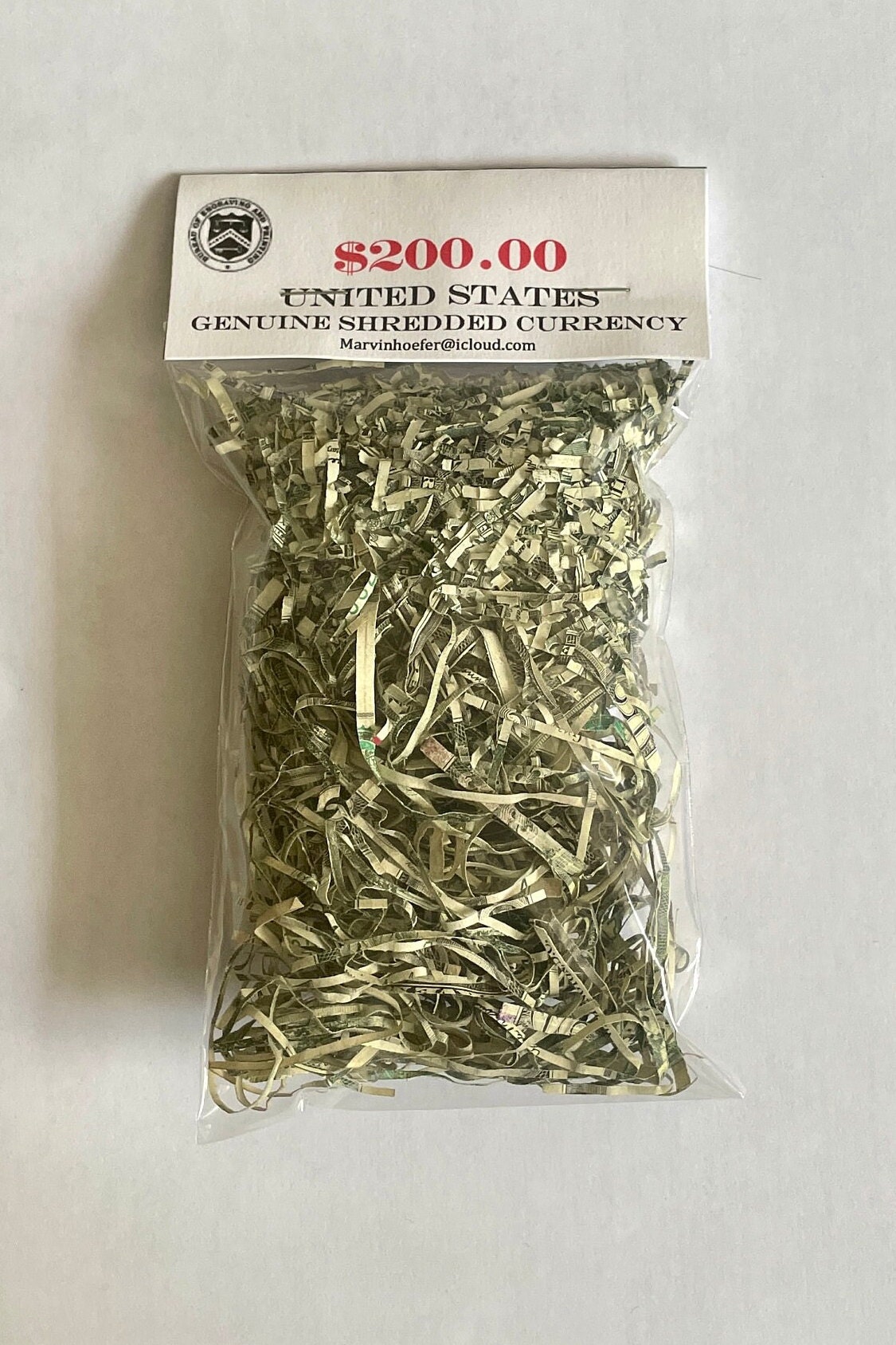 Shredded Money CASH U.S. Currency Authentic Federal Reserve Grass-like ...