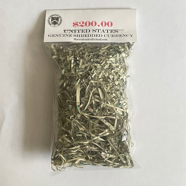 Shredded Money - Etsy