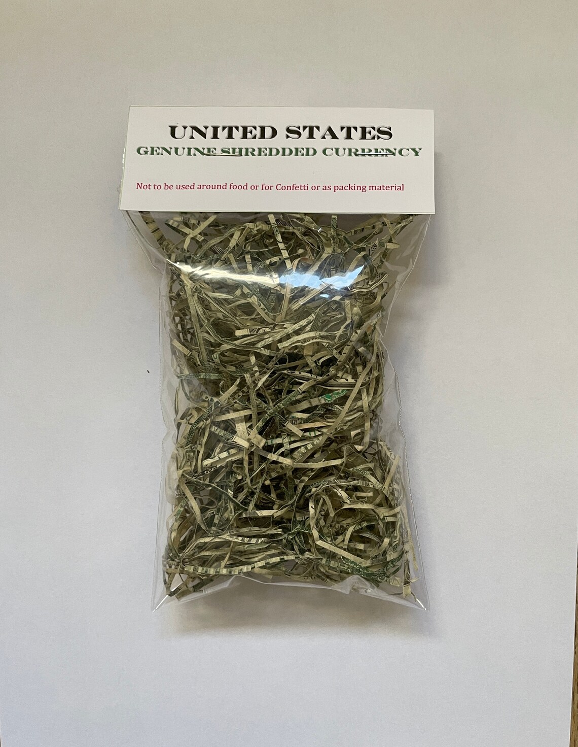 Shredded Money CASH U.S. Currency Authentic Federal Reserve - Etsy