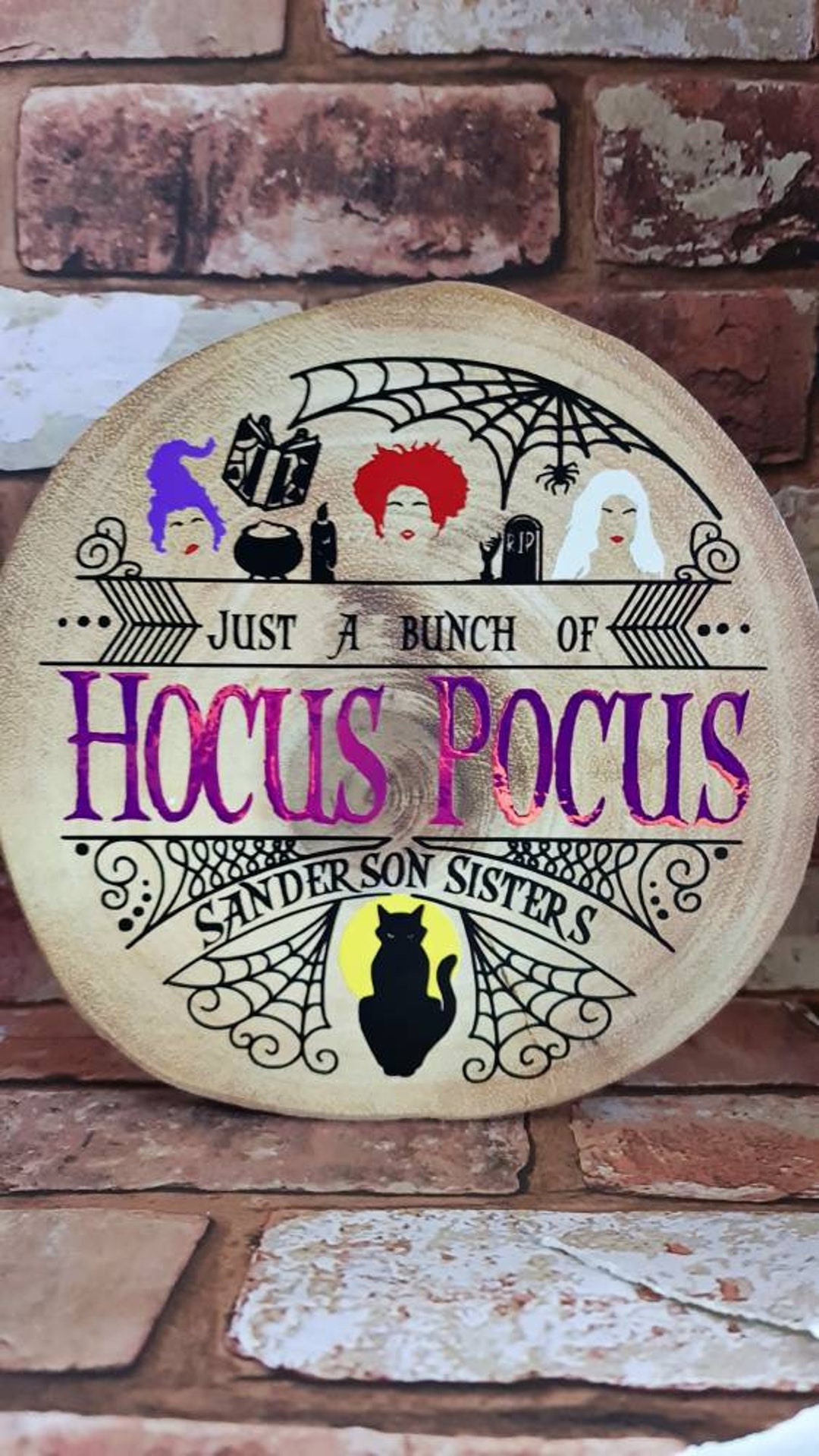 Hocus Pocus Halloween Decoration, Table Topper/centre Piece/window ...