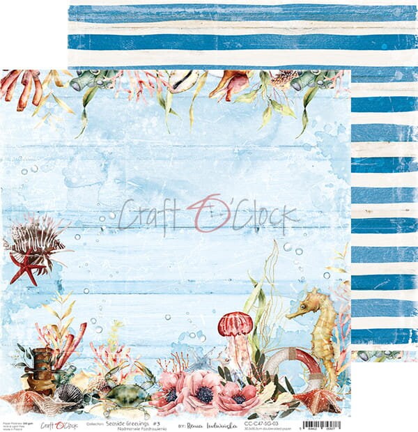 New Craft O'clock SEASIDE GREETINGS Scrapbooking Paper Pad - Etsy