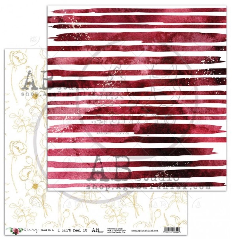 AB Studio Diary Scrapbook Paper Pad 12x12 - Scrapbooking Paper - AB ...