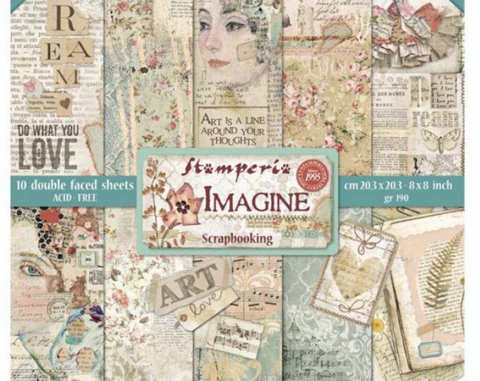 Imagine Stamperia Scrapbook Paper Pad 8x8 - Stamperia - Scrapbooking ...