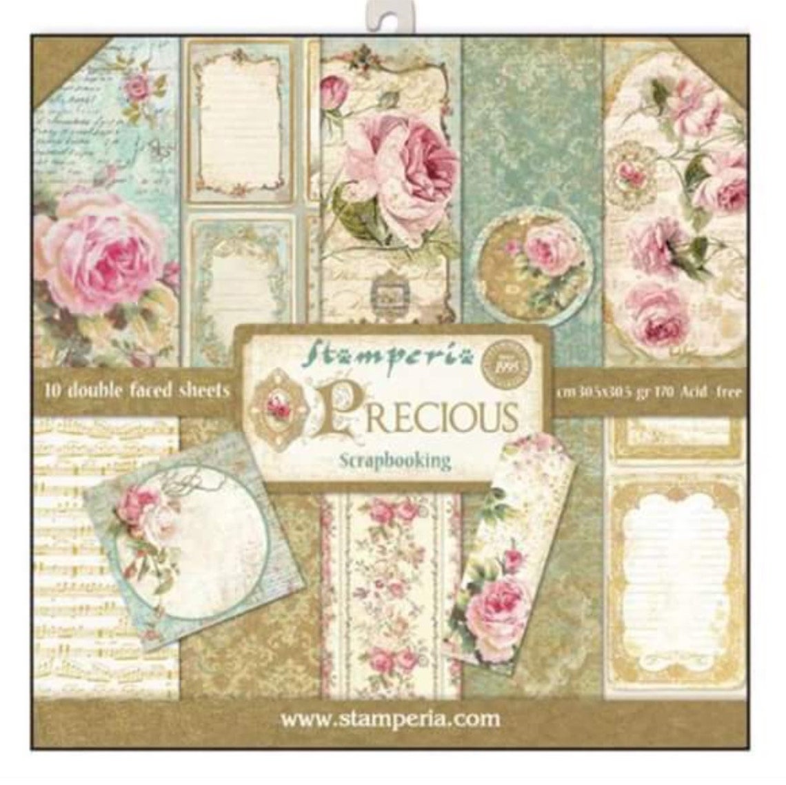 Precious Stamperia Scrapbooking Papers Pack 12x12 Cardstock | Etsy
