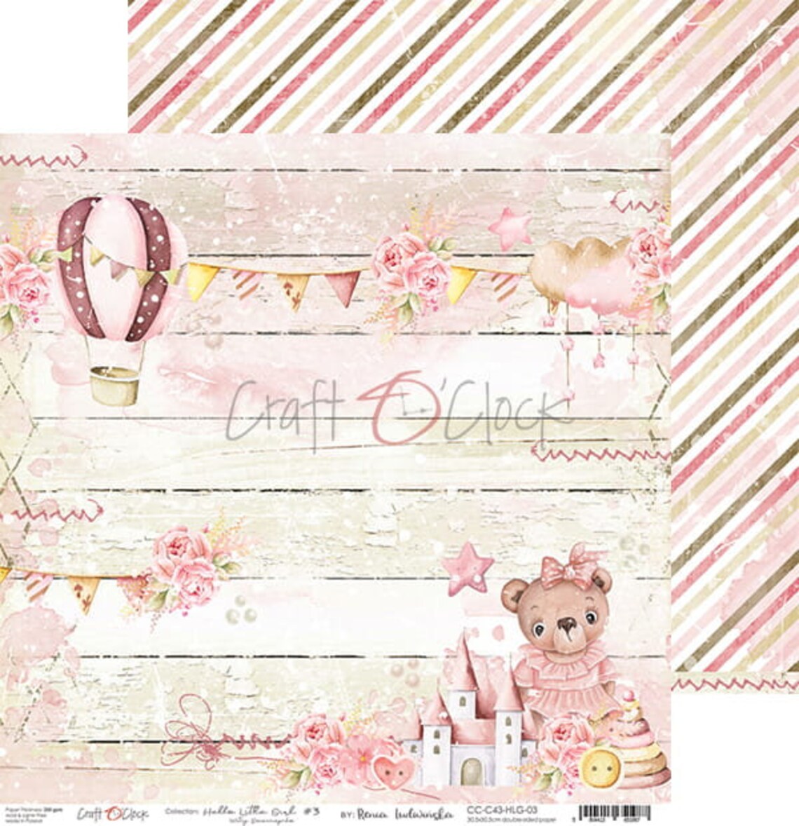 Craft O'clock HELLO LITTLE GIRL Scrapbooking Paper Pad - Etsy