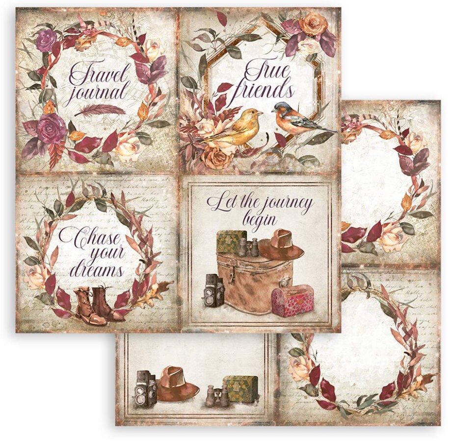 New Stamperia Our Way Scrapbooking Paper Pad 8x8 Stamperia - Etsy