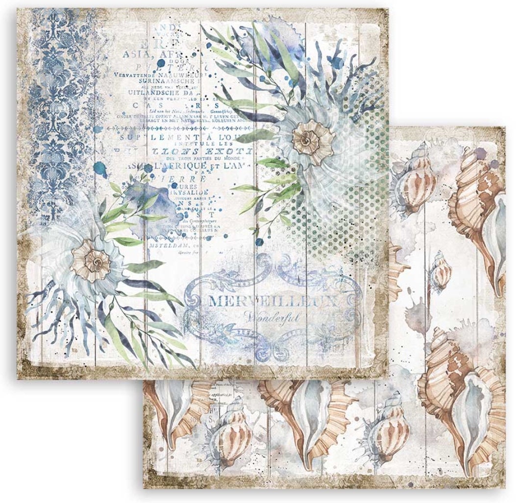 New Stamperia Romantic Sea Dream Scrapbooking Paper Pad 8x8 | Etsy New Stamperia Romantic Sea Dream Scrapbooking Paper Pad 8x8 | Etsy