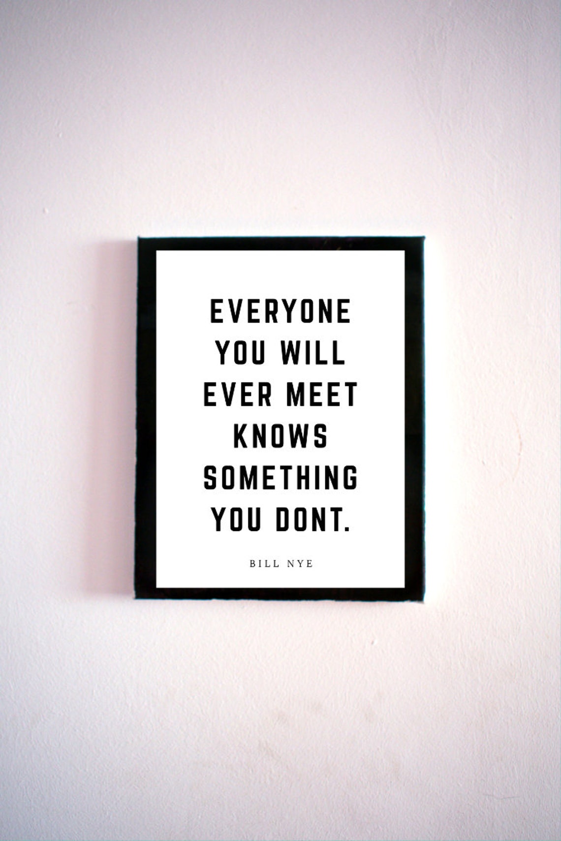 Everyone You Will Ever Meet Printable Instant Digital Download ...