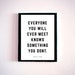 Everyone You Will Ever Meet Printable Instant Digital Download ...