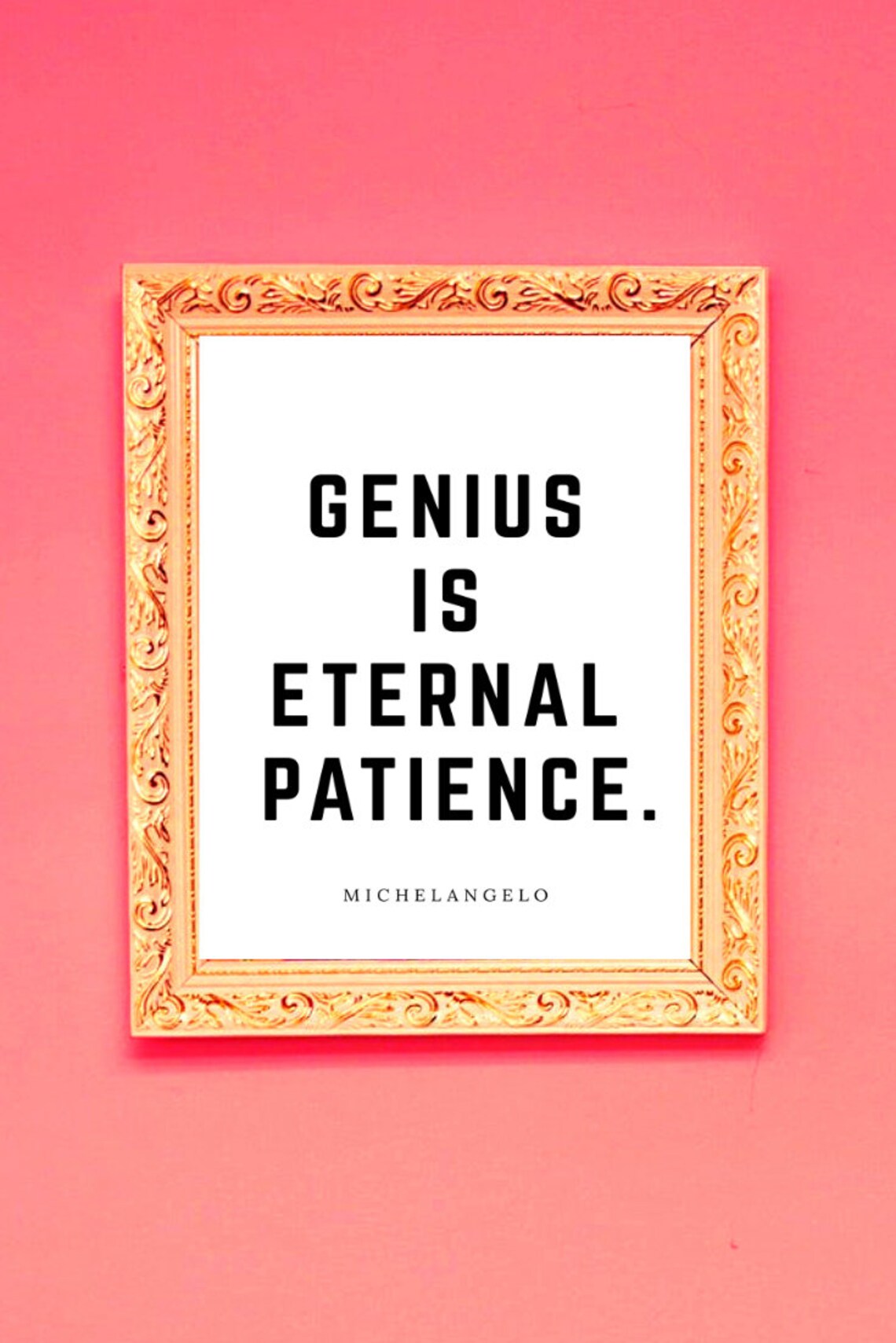 Genius is Eternal Patience Printable Instant Digital - Etsy