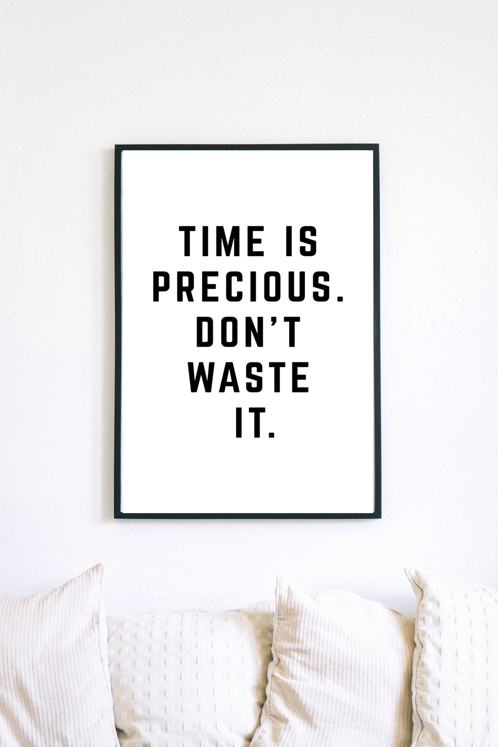 Time is Precious Printable Instant Digital Download Motivation ...