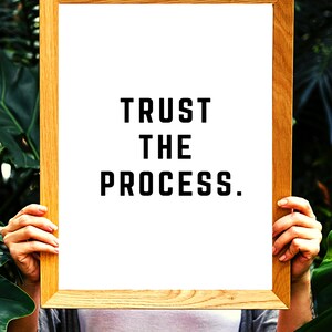 Trust the Process Printable Instant Digital Download Motivation ...