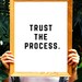 Trust the Process Printable Instant Digital Download Motivation ...