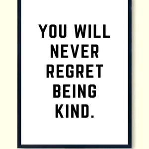 Being Kind • Printable • Instant Digital Download • Motivation ...