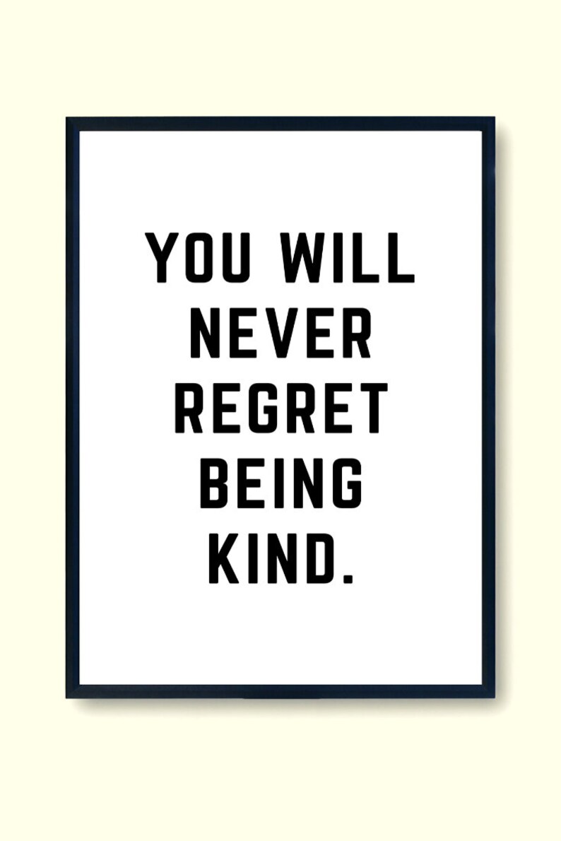 Being Kind • Printable • Instant Digital Download • Motivation ...