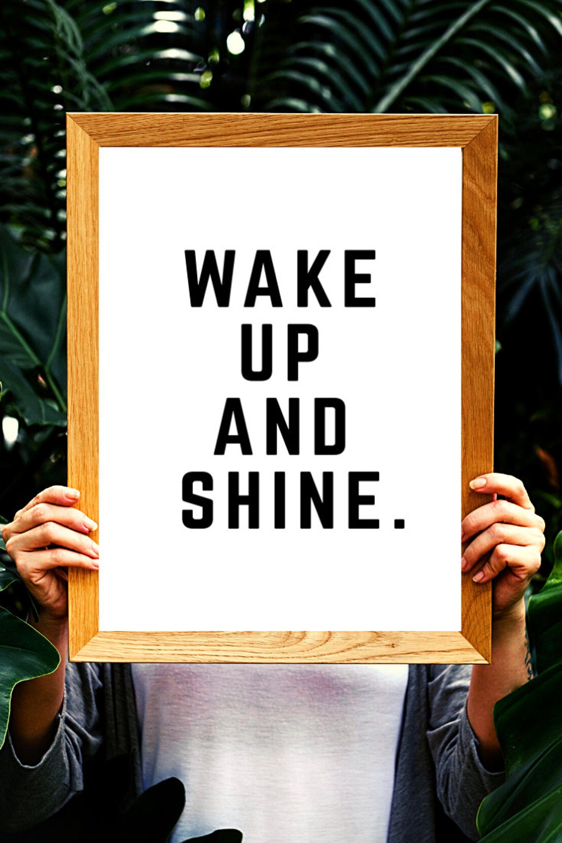 Wake up and Shine Printable Instant Digital Download Motivation ...
