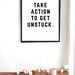 Take Action to Get Unstuck Printable Instant Digital Download ...